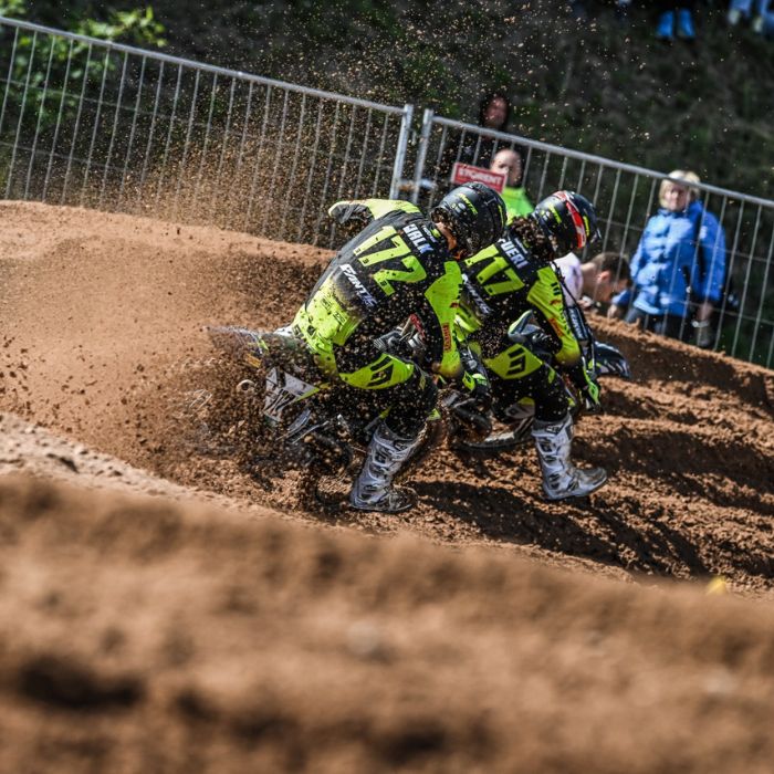 The Fantic Racing MX team ready for the German GP